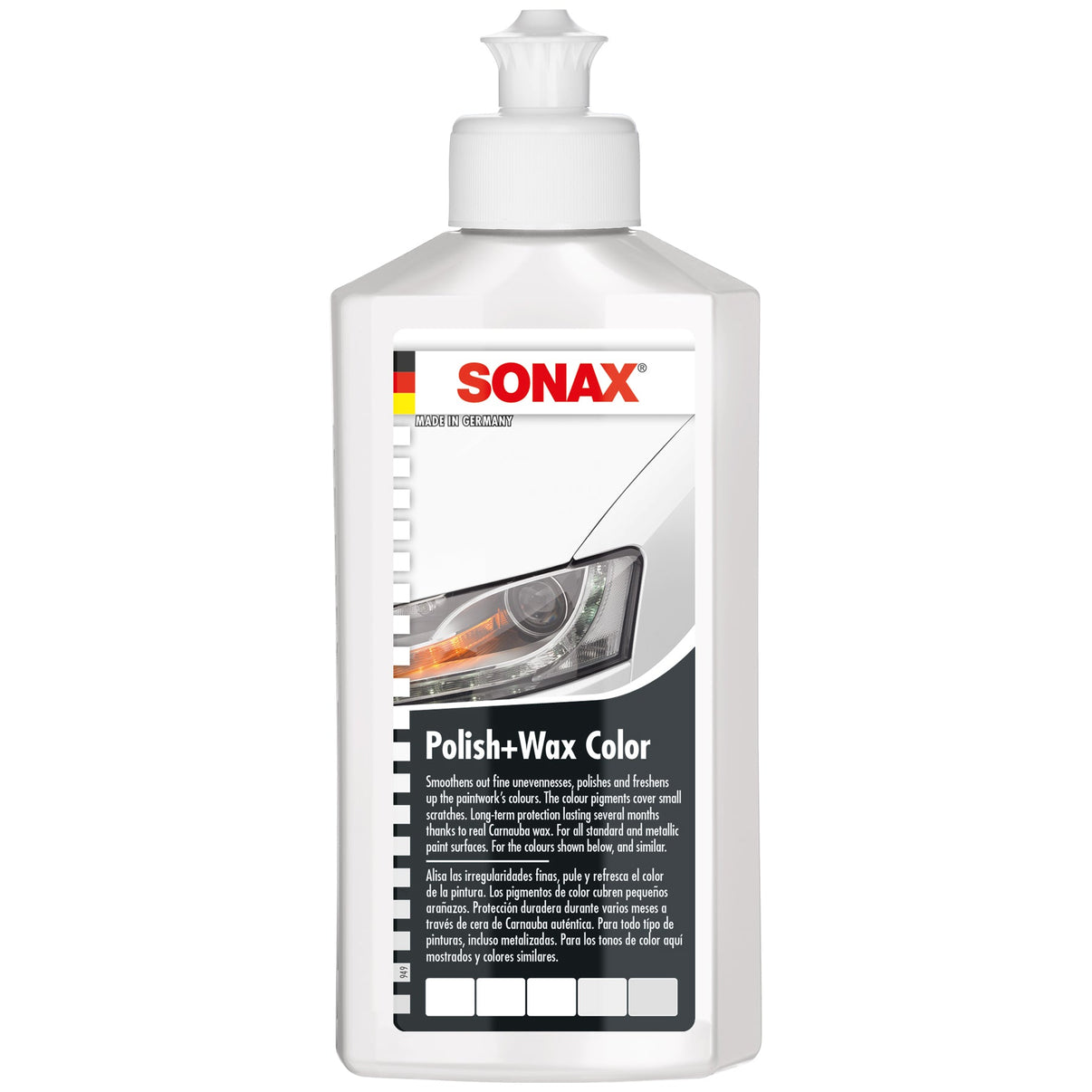 Sonax Polish + Wax Color (White) 250ml – Sonax Malaysia